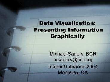 Data Visualization: Presenting Information Graphically presentation ...