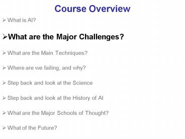 PPT – Course Overview PowerPoint presentation | free to view - id ...