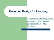 PPT – Universal Design of Learning (UDL) PowerPoint presentation | free ...