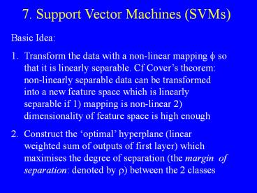 7.%20Support%20Vector%20Machines%20(SVMs) presentation | free to download