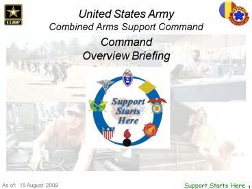 United States Army presentation | free to view