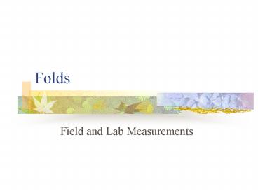 Folds presentation | free to view