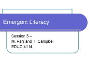 PPT – Emerging Literacy PowerPoint presentation | free to view - id ...