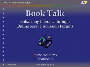 Book Talk presentation | free to view