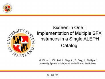 Sixteen in One : Implementation of Multiple SFX Instances in a Single ...