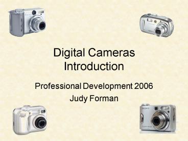 Digital Cameras Introduction presentation | free to view