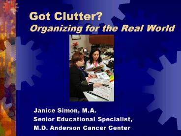 PPT – Got Clutter Organizing for the Real World PowerPoint presentation ...