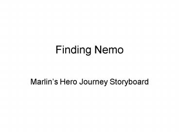 Finding Nemo presentation | free to view
