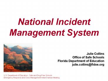 National Incident Management System presentation | free to view
