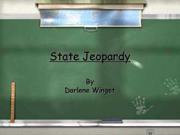 State Jeopardy presentation | free to view