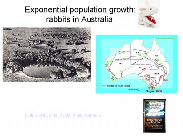 Exponential population growth: rabbits in Australia presentation | free ...