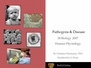 Pathogens presentation | free to view
