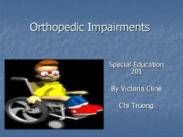 Orthopedic Impairments presentation | free to view