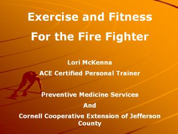 PPT – Exercise and Fitness PowerPoint presentation | free to view - id ...