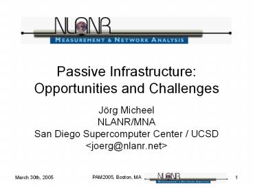Passive Infrastructure: Opportunities and Challenges presentation ...