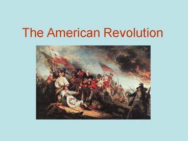 The American Revolution presentation | free to view