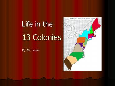 13 Colonies presentation | free to view