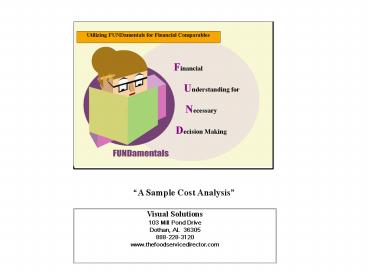 A Sample Cost Analysis presentation | free to view