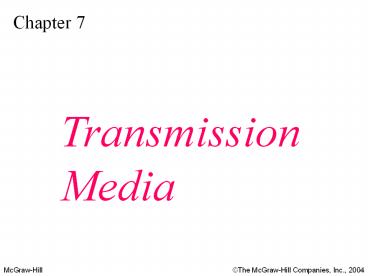 Transmission Media presentation | free to download