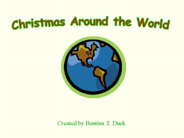 Christmas Around the World presentation | free to view