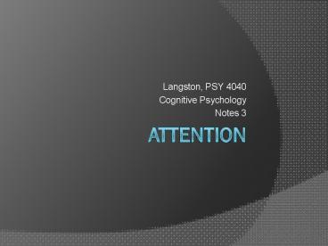 Attention presentation | free to view