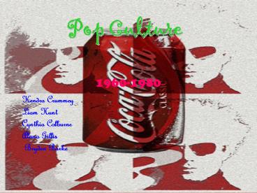 Pop Culture presentation | free to view