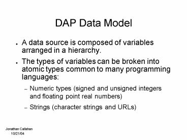 PPT – DAP Data Model PowerPoint presentation | free to download - id ...