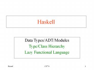 Haskell presentation | free to download
