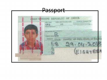 Passport presentation | free to view