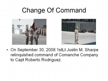 Change Of Command presentation | free to view