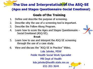 PPT – The Use and Interpretation of the ASQSE PowerPoint presentation ...