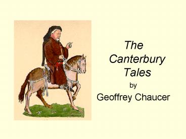 PPT – The Canterbury Tales PowerPoint presentation | free to view - id ...