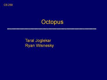 Octopus presentation | free to download