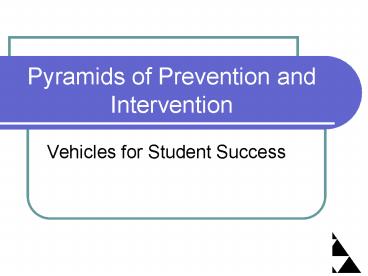 Pyramids of Prevention and Intervention presentation | free to view