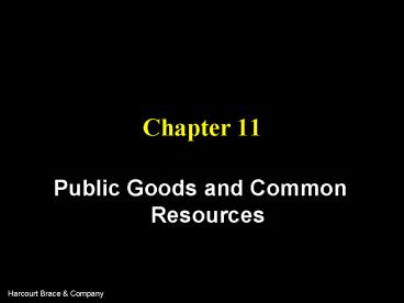 PPT – Public Goods and Common Resources PowerPoint presentation | free ...