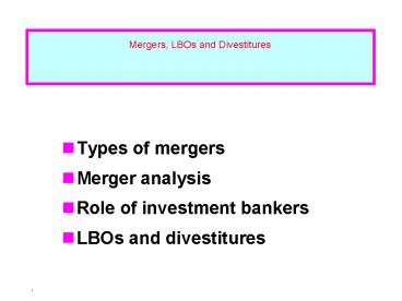 PPT – Types of mergers PowerPoint presentation | free to view - id ...