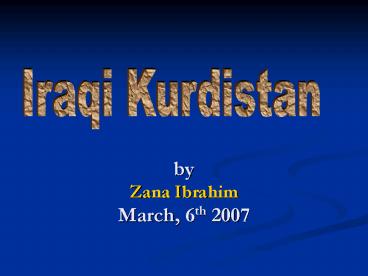 KURDISTAN : Land of the Kurds presentation | free to view