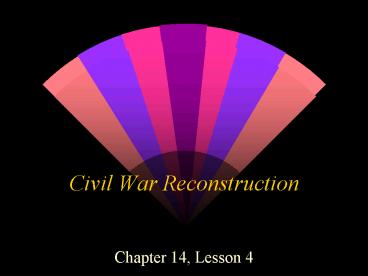 Civil War Reconstruction presentation | free to view