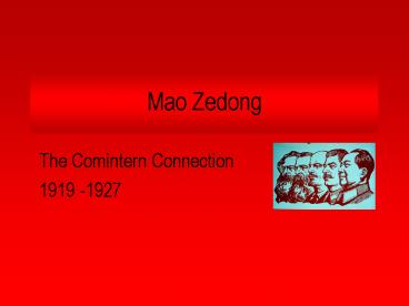 Mao Zedong presentation | free to view