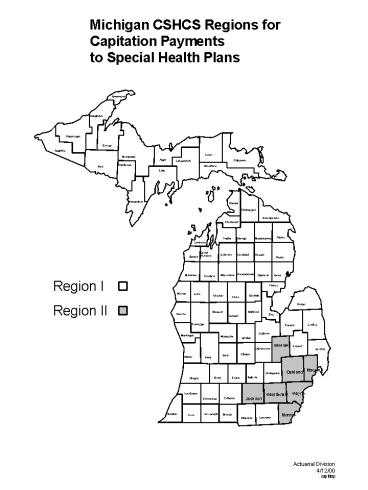 Michigan CSHCS Regions for presentation | free to view