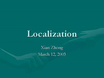 Localization presentation | free to view