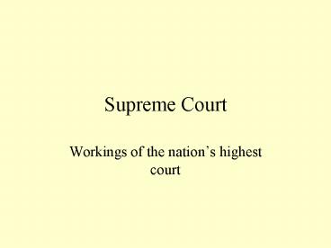 PPT – Supreme Court PowerPoint presentation | free to view - id: 3b3fe ...