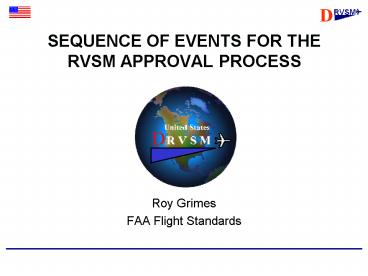 PPT – SEQUENCE OF EVENTS FOR THE RVSM APPROVAL PROCESS PowerPoint ...