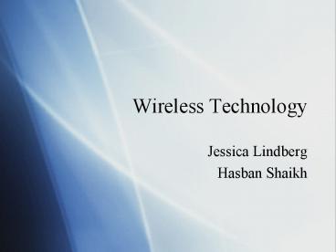 Wireless Technology presentation | free to view