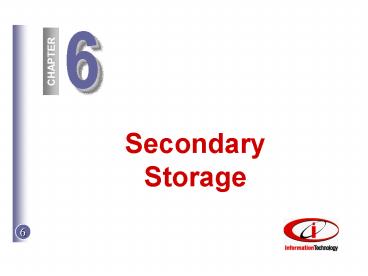 Ch 6:Secondary Storage presentation | free to download