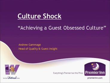 Culture Shock presentation | free to view