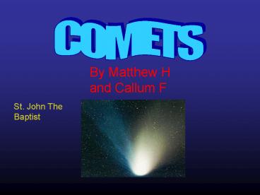 COMETS presentation | free to view