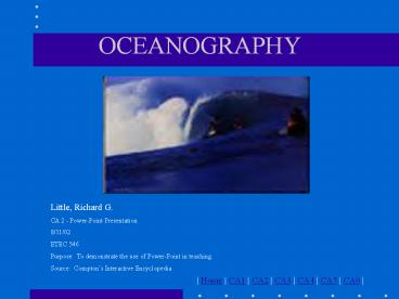 OCEANOGRAPHY presentation | free to download