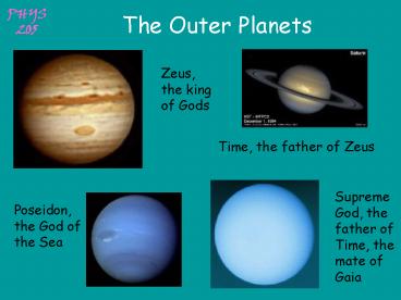 The Outer Planets presentation | free to view