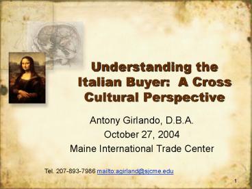 Understanding the Italian Buyer: A Cross Cultural Perspective ...